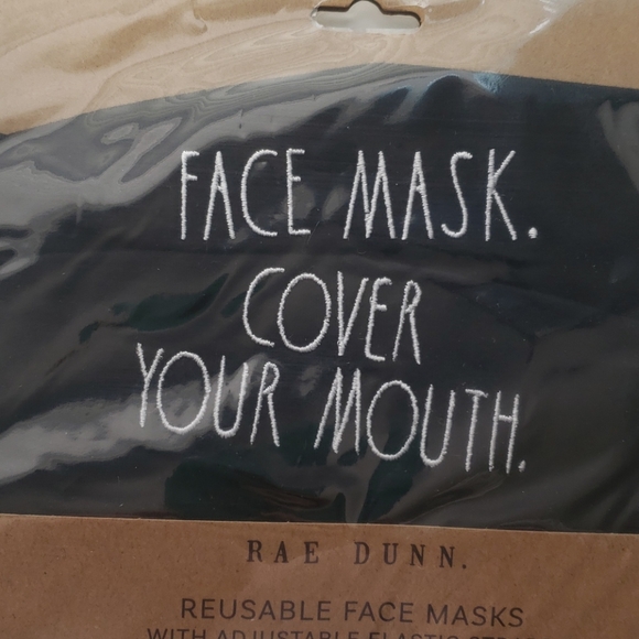 Rae Dunn | Accessories | Rae Dunn Set Of 2 Reusable Face Masks | Poshmark